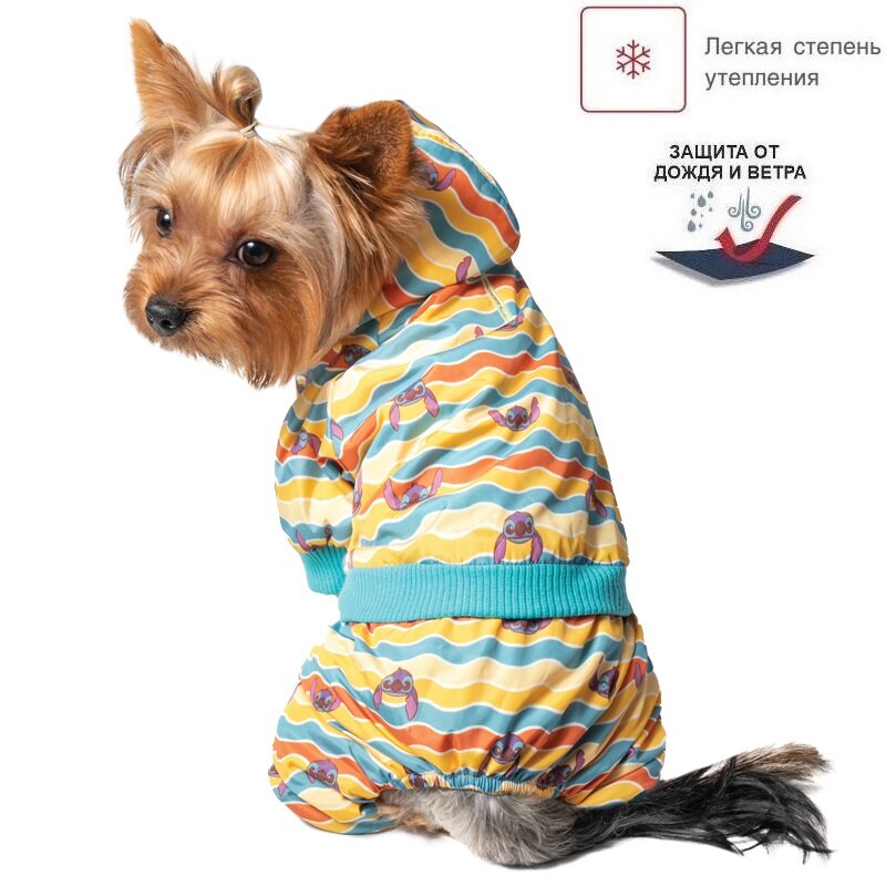 Комбинезон-дождевик демисезонный Disney Stitch Tropics (30см )