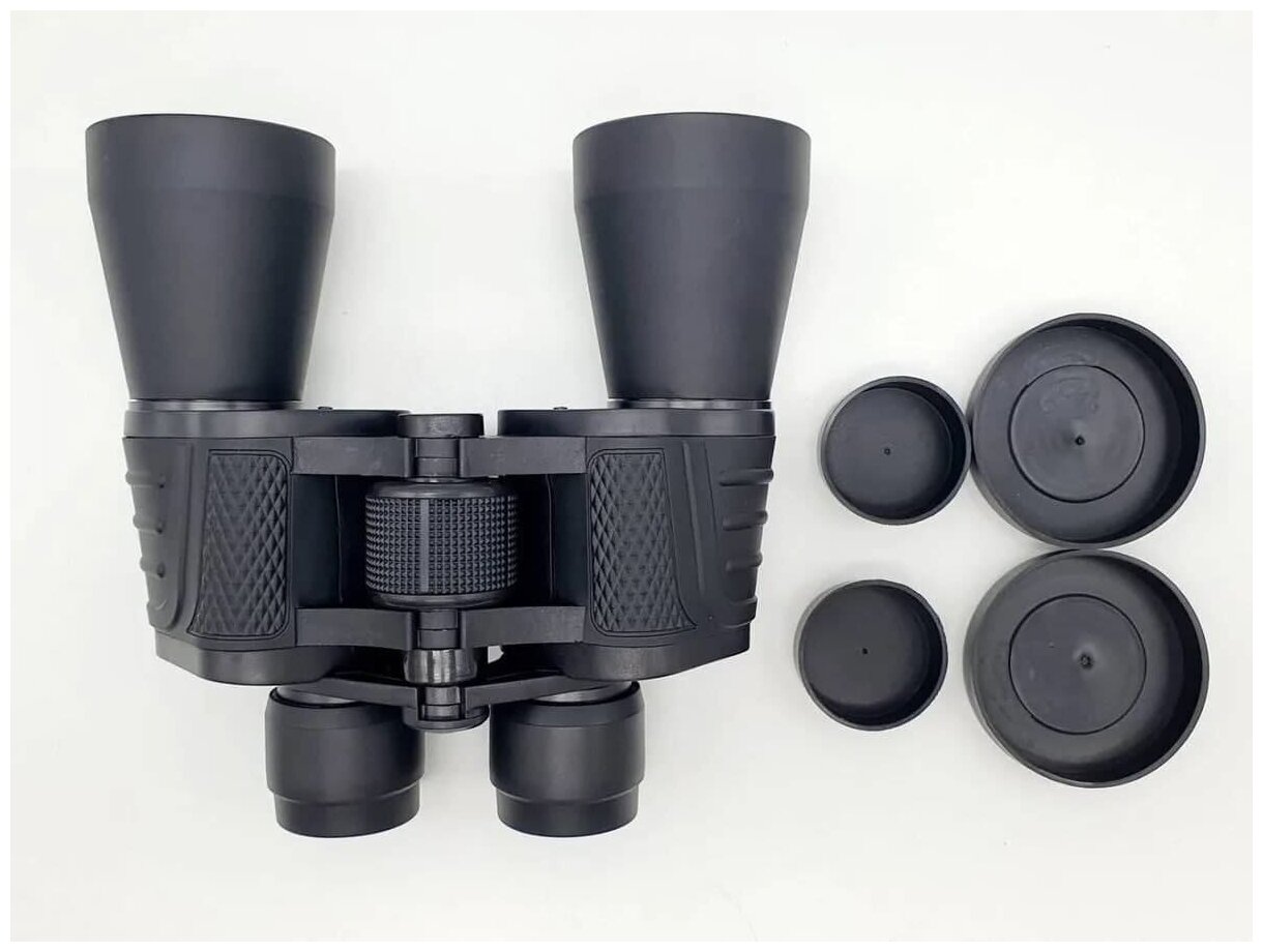 Бинокль поиск 50x50, в чехле, защита от пыли и влаги, оптический стабилизатор, черный