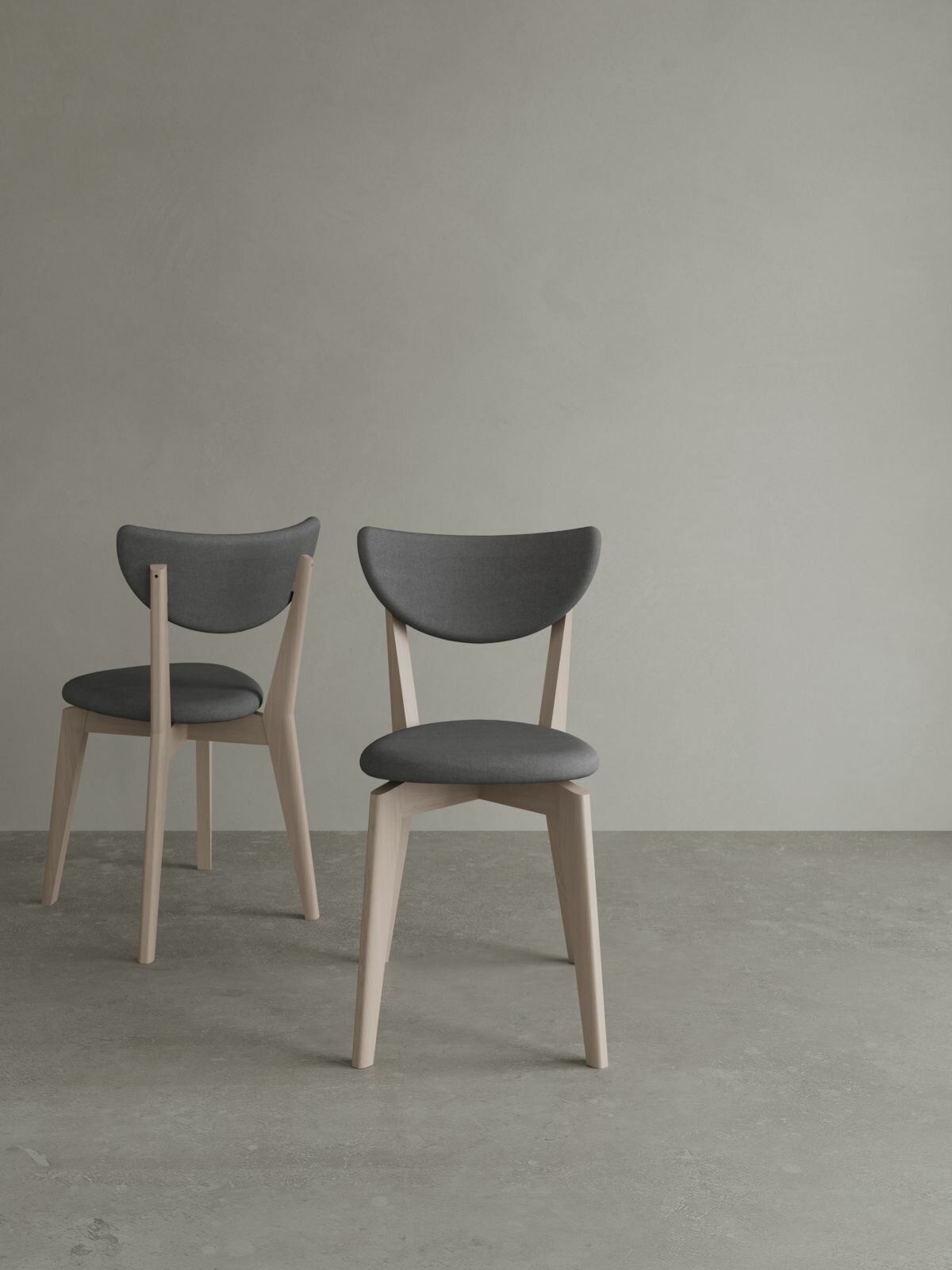 Стул для кухни Rogoletto Comfort, мягкий со спинкой, массив дуба, 1 шт