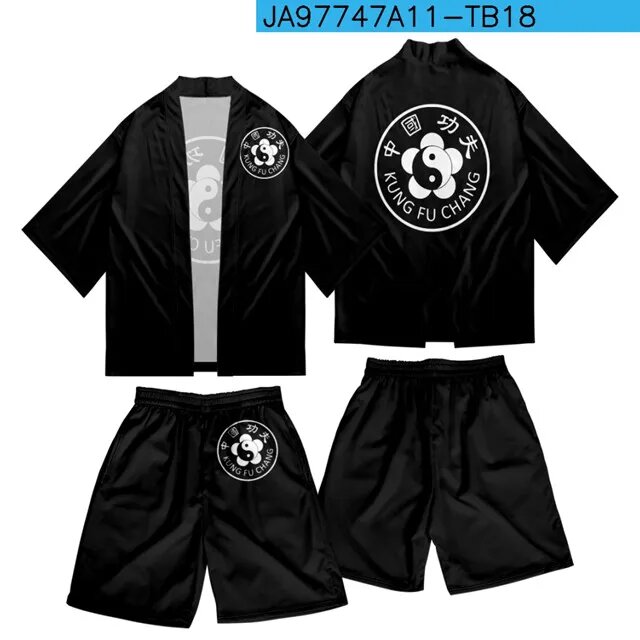 Костюм-кимоно Nifineo черный полиэстер Черный, XXС, hf-3205