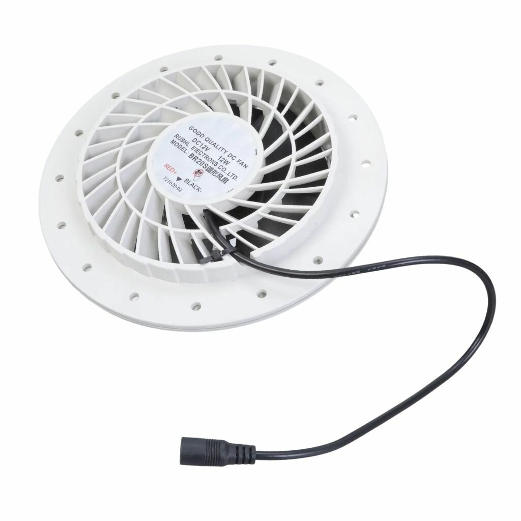 Воздуходувка, Вытяжной вентилятор воздуходувки 12V white 20S round