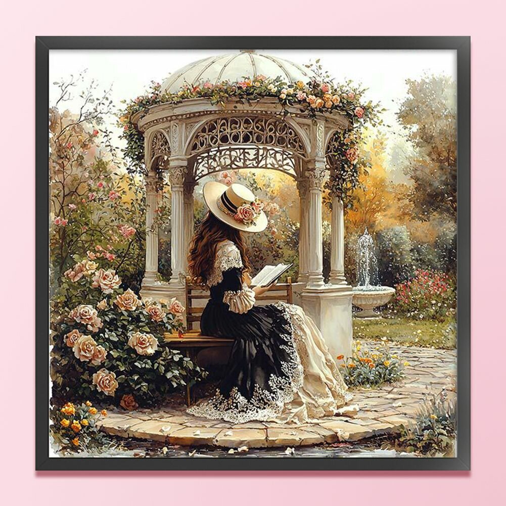 Полная вышивка эко-хлопковой нитью 11CT с принтом для девочек, набор для вышивки крестом, искусство 50x50 см=v=