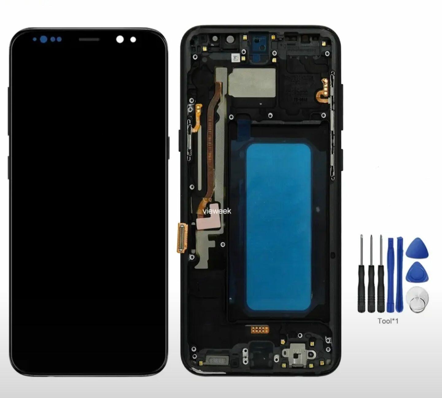 Дисплей для Samsung Galaxy S8 (G950F) модуль с рамкой Черный - (In-Cell)