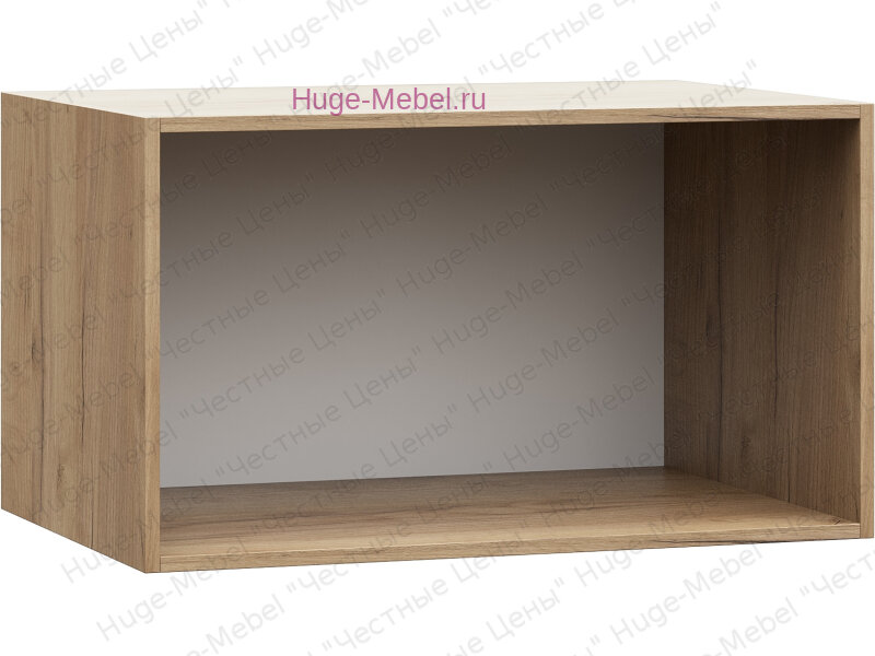 Корпус горизонтального кухонного шкафа 800х360 (дуб крафт) Huge Mebel. Ширина 800 Высота 358. Кухонные шкафы Без фасада