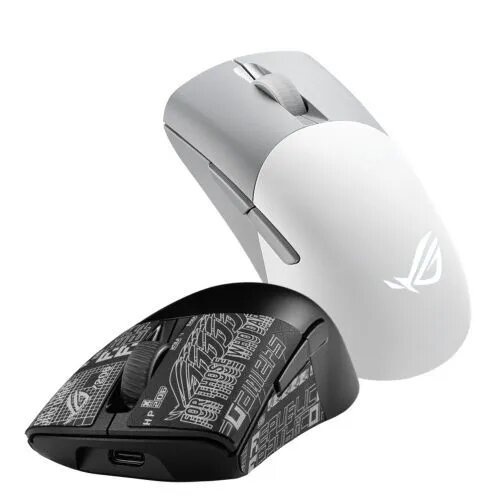 ASUS Игровая мышь беспроводная ROG Keris Wireless AimPoint, белый