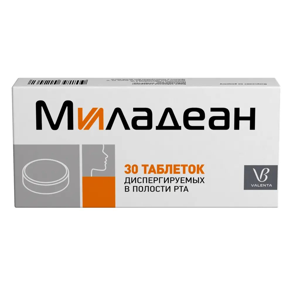 Миладеан таблетки диспергируемые в полости рта 3 мг+5 мг 10 мл 30 шт