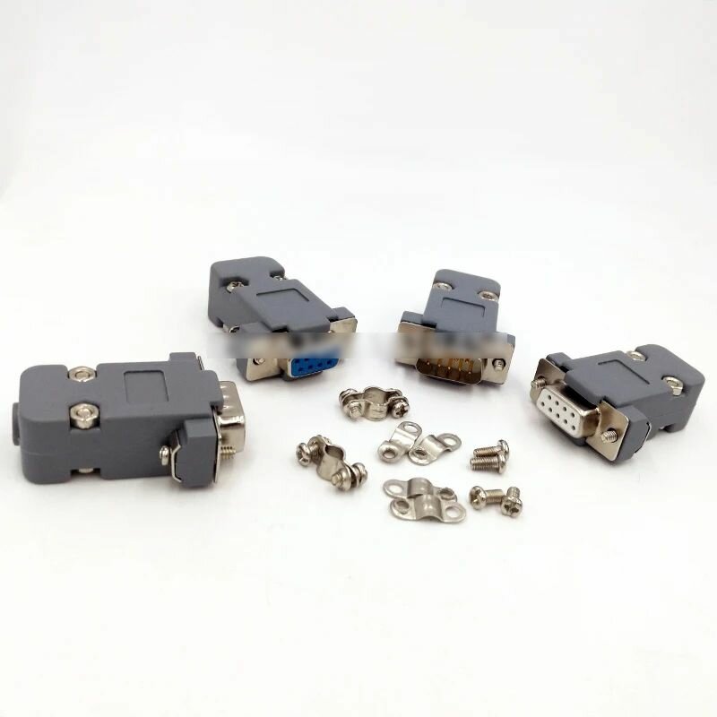 Разъем DB9 VGA типа D, 9-контактный порт, гнездо, адаптер, штекер RS232 DP9