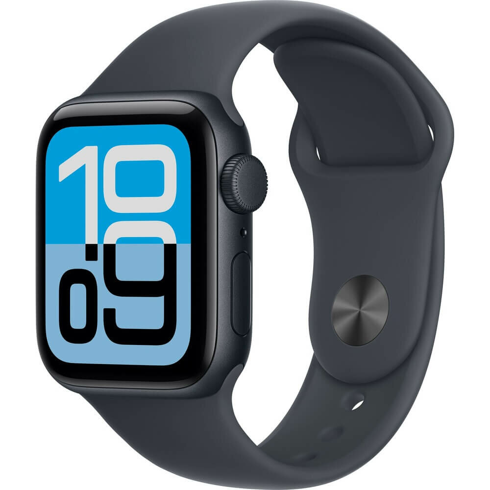 Apple Watch SE 3 (2025) 44mm Midnight Aluminum Midnight Sport Band S/M, GPS