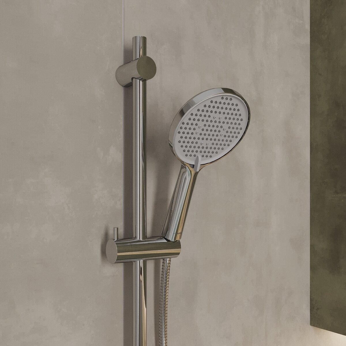 Лейка для душа Milardo Ideal Spa ILS3FCRM18 хром 3 режима круглая