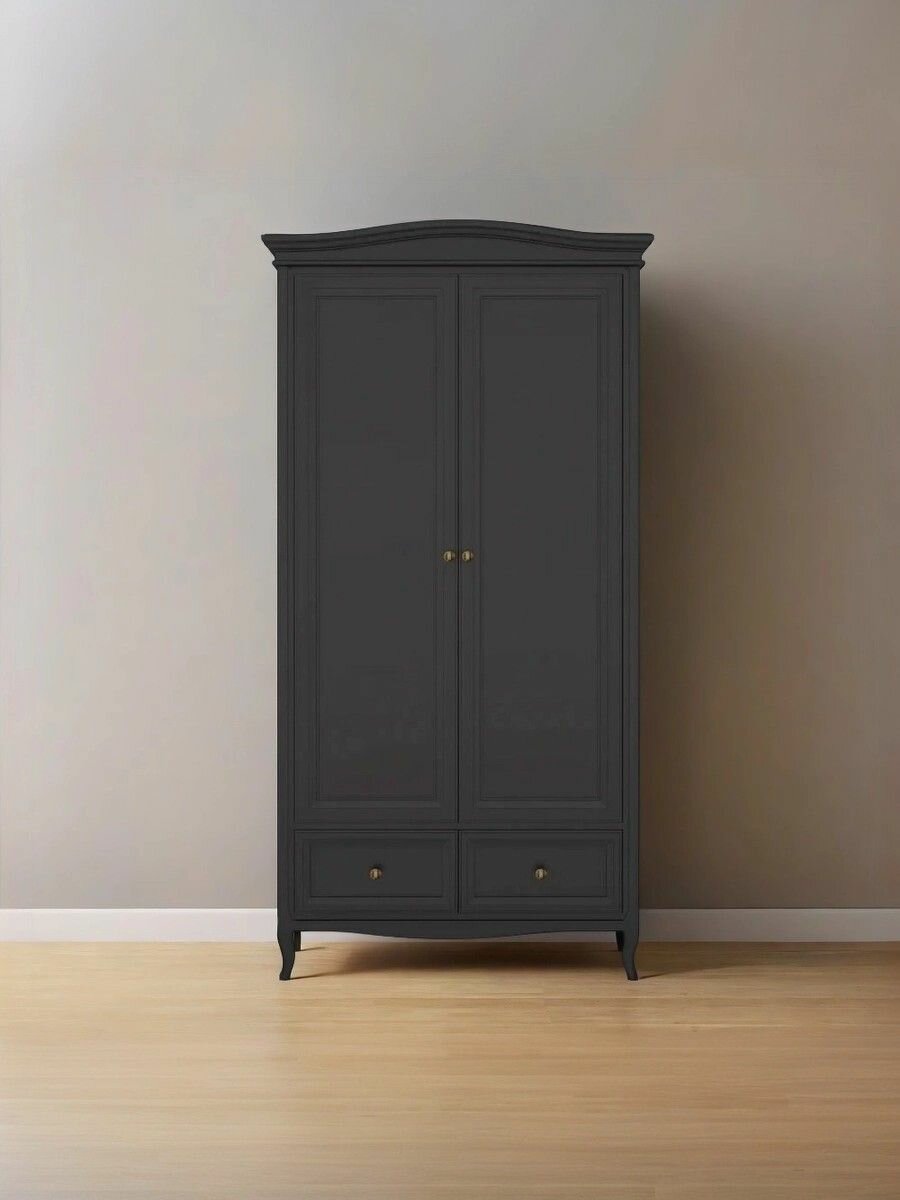 Шкаф 2 двери М802BL Black — фото 1