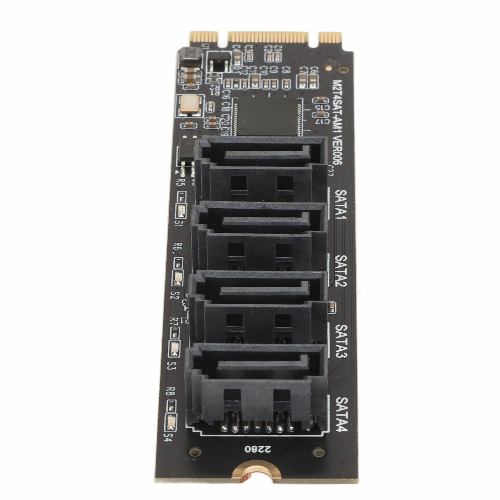 Адаптер NVMe - SATA3, 4 порта, Plug & Play — фото 1