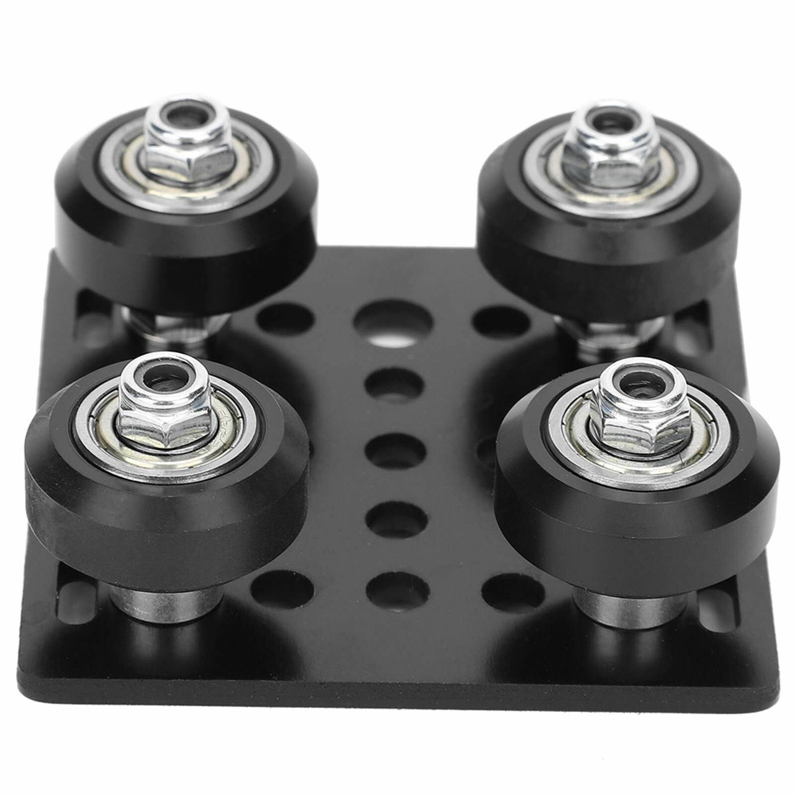 Портальная пластина V-образная черная для алюминиевых профилей 2020