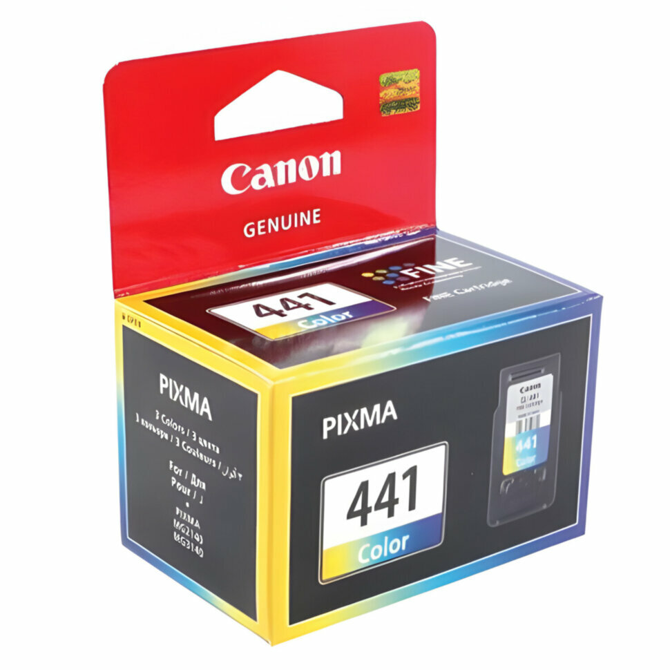 Картридж струйный CANON (CL-441) Pixma MG2140/PIXMA MG3140/PIXMA MG4140, цветной, оригинальный, 5221B001, 361004