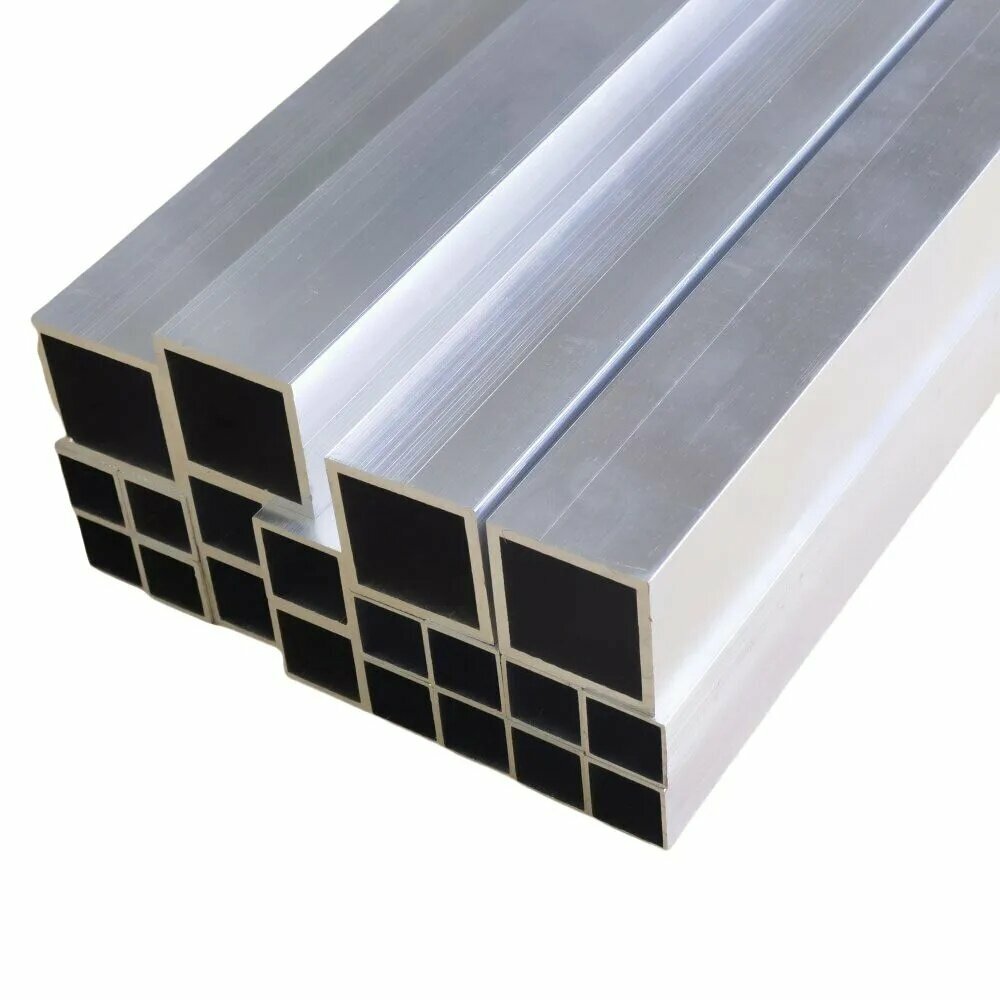 FUYI Квадрат алюминиевой трубы 80x80мм, ширина 80 мм, Высота 80 мм, толщина 1 мм, длина 300 мм, количество3 шт