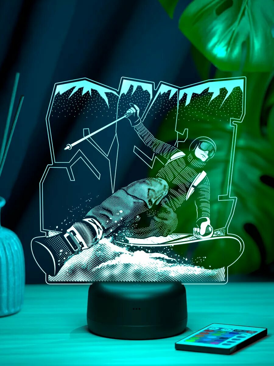 Ночник "Лыжный спорт" - лыжнику