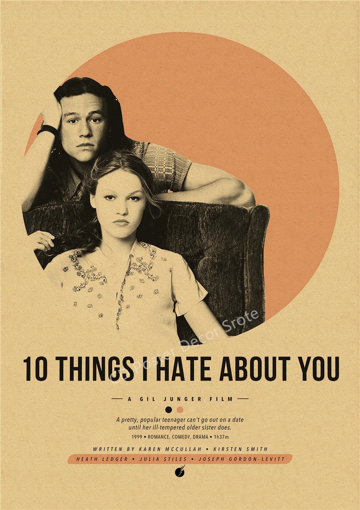 Классический кинопостер на крафтовой бумаге А4/А3 25, A3