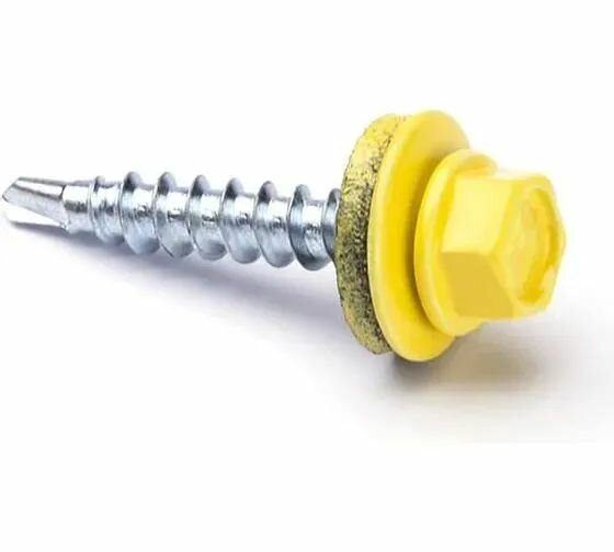 Саморез кровельный 4,8х29 RAL1018 (Желтый) 50шт