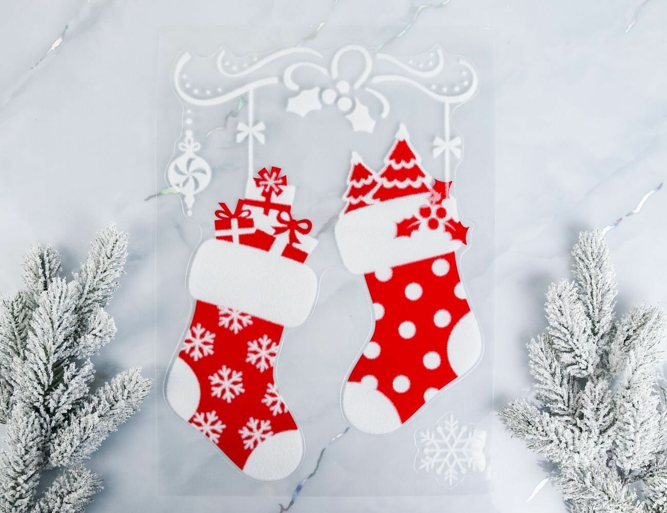 Набор наклеек носочки для подарков, 30х40 см, Peha Magic RD-60340