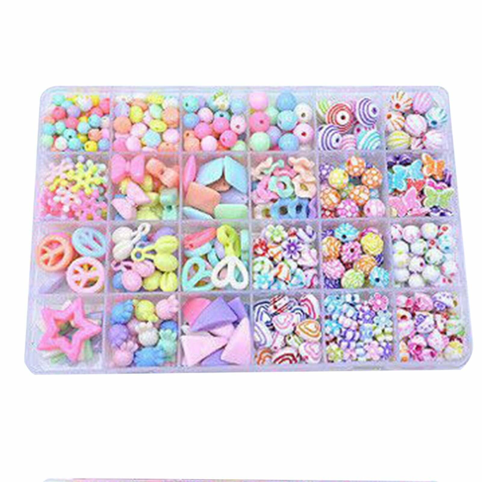 Набор из 9 шт, детский ювелирный браслет, комплект для изготовления бусин, головоломка, развивающие игрушки сделай сам , с 24 сетками для девочек, тип 2