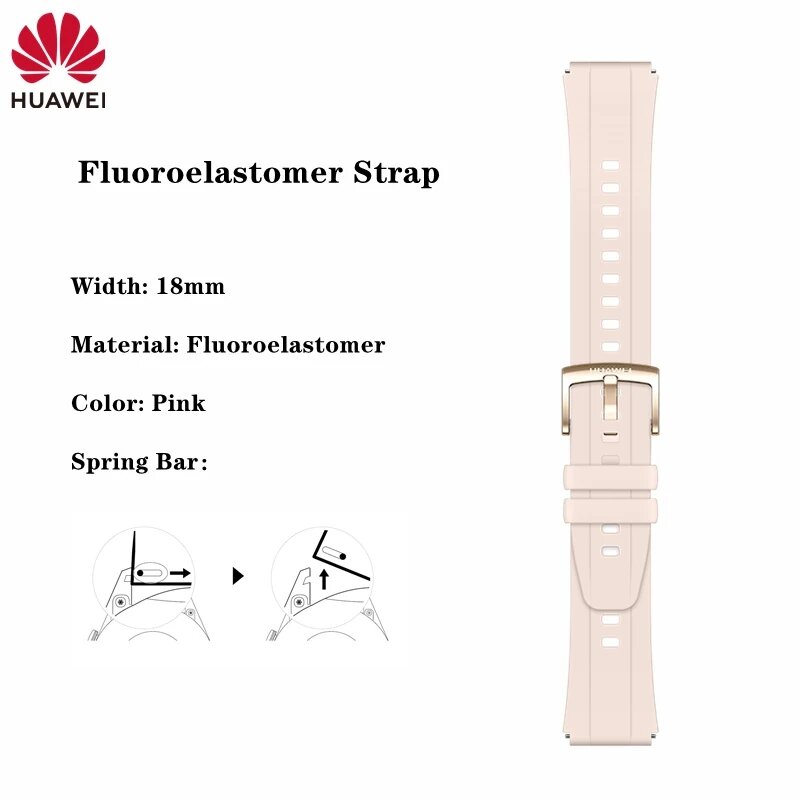 Ремешок Huawei GT6 41mm, розовый, фторэластомер
