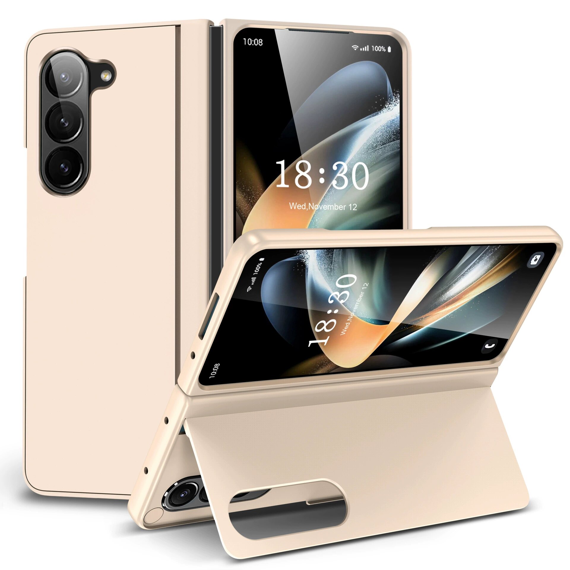 Чехол для Galaxy Z Fold 6 с полной защитой и ударопрочностью, розовый цвет