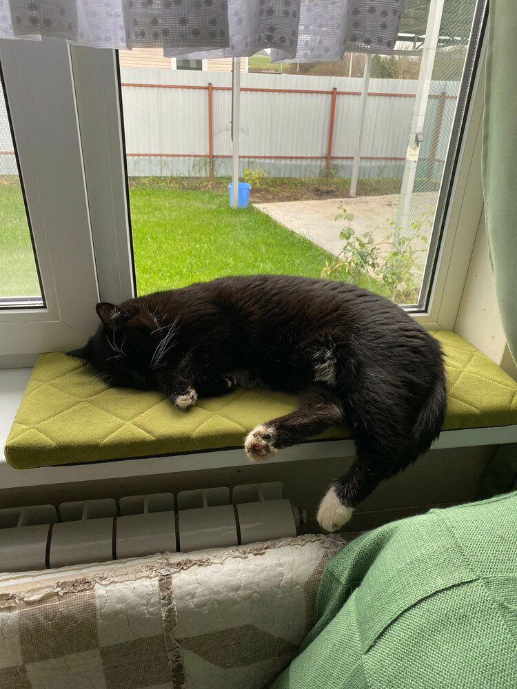 Лежанка 24*70 на узкий подоконник. Антискользящая