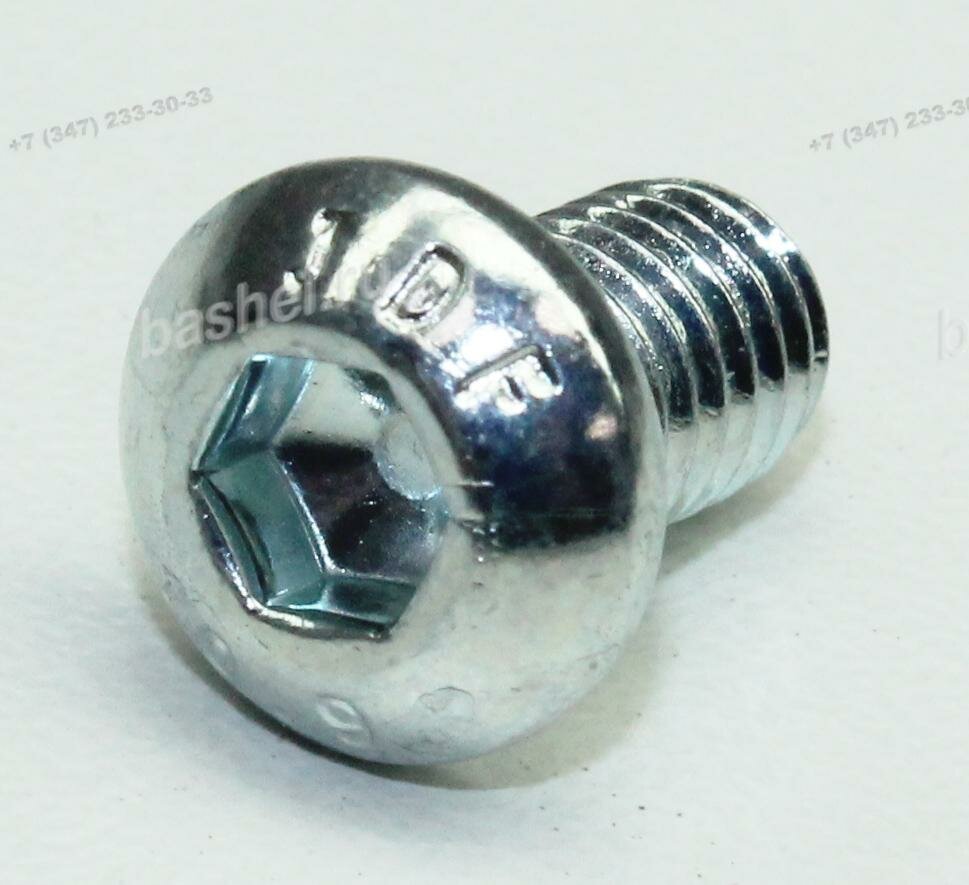 Винт М6х10 с внутренним шестигранником ISO 7380-1 zn
