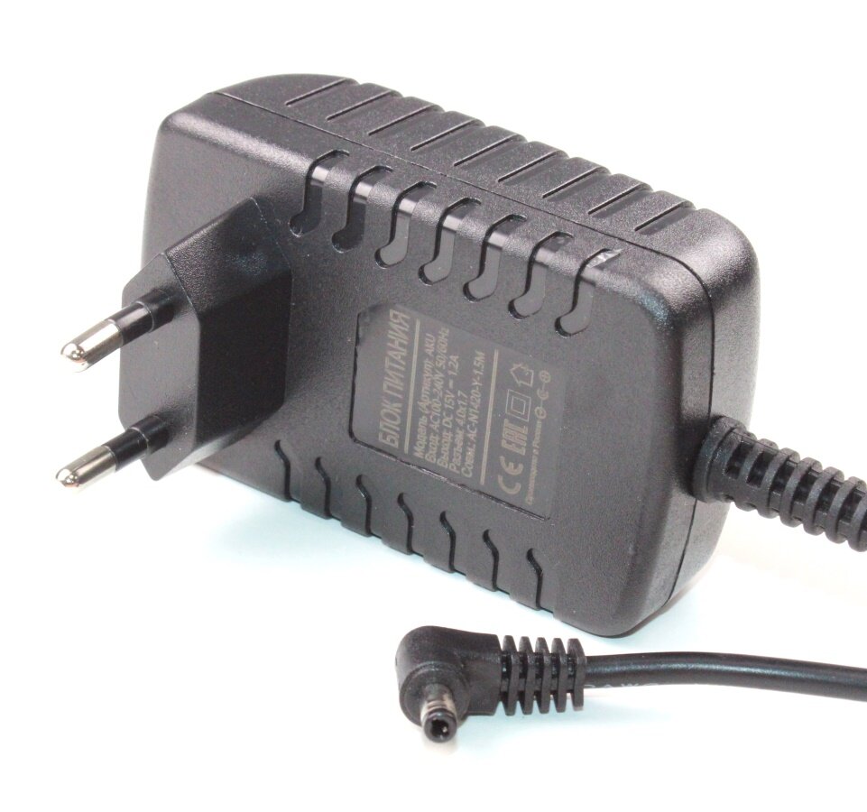 Блок питания 15V, 1.2A Voltlander AC-N1420-Y-1.5M (штекер 4.0*1.7, штырь 8 мм) как для Яндекс Станции