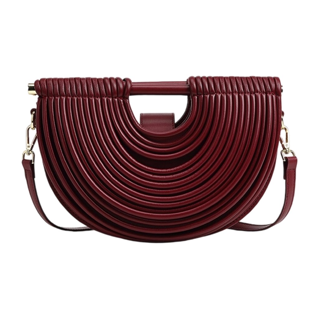 Высококлассный дизайн, нишевый дизайн, персонализированный плетеный пакет для лапши, полукруглый пакет cloud bag-красное вино