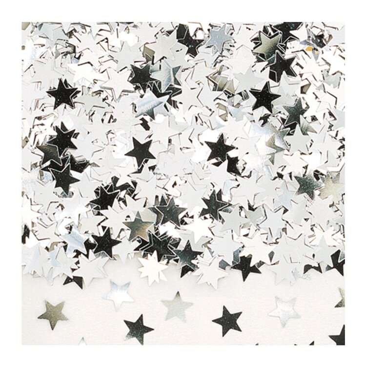 Конфетти Веселая затея звезды серебряные, металлизированные, 14 г