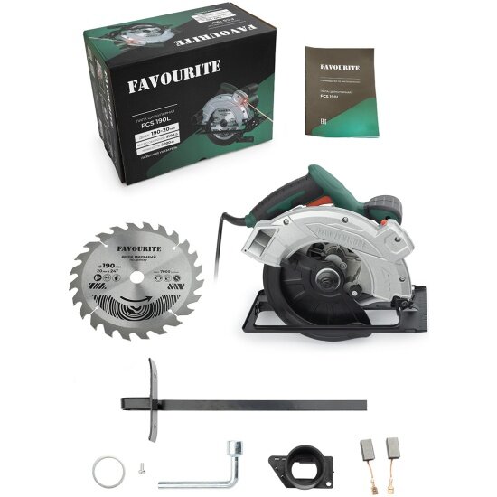 Favourite Tools Пила циркулярная FCS 190L , 2000 Вт, ф190 мм, лазер FAVOURITE