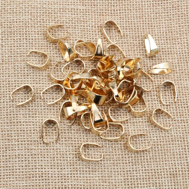Зажимы для подвесок 12x9x5mm, KC Gold, 50 шт