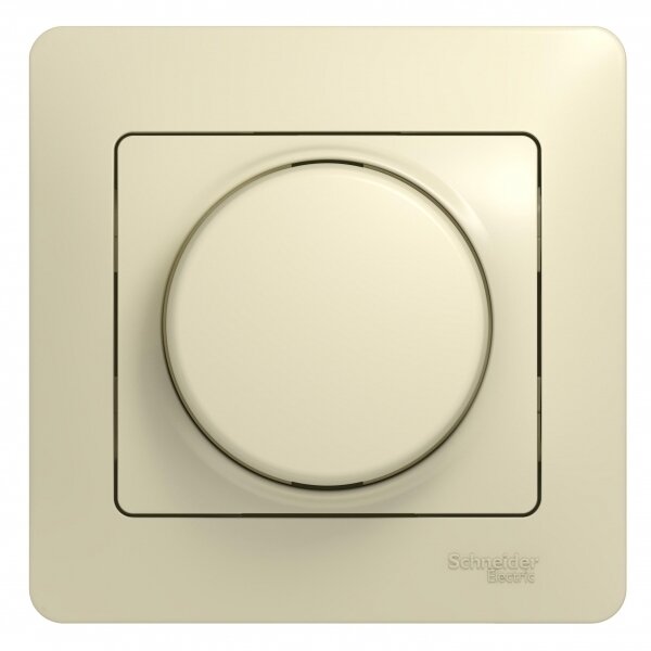 Диммер Systeme Electric GLOSSA, поворотный в сборе, 300 Вт, бежевый