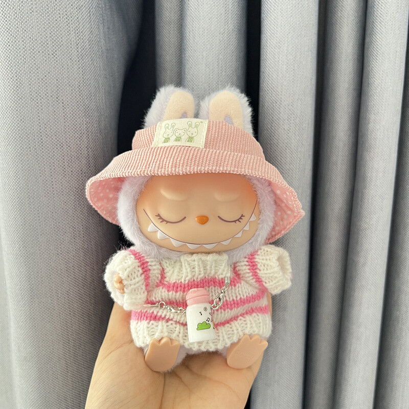Подвеска для детской одежды Labubu, детская одежда для вечеринки Labubu, шапка Labubu, аксессуары и периферийные