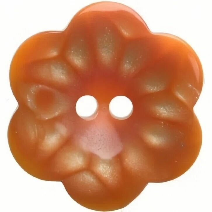 Пуговицы HEMLINE "Novelty", оранжевые, 4 шт