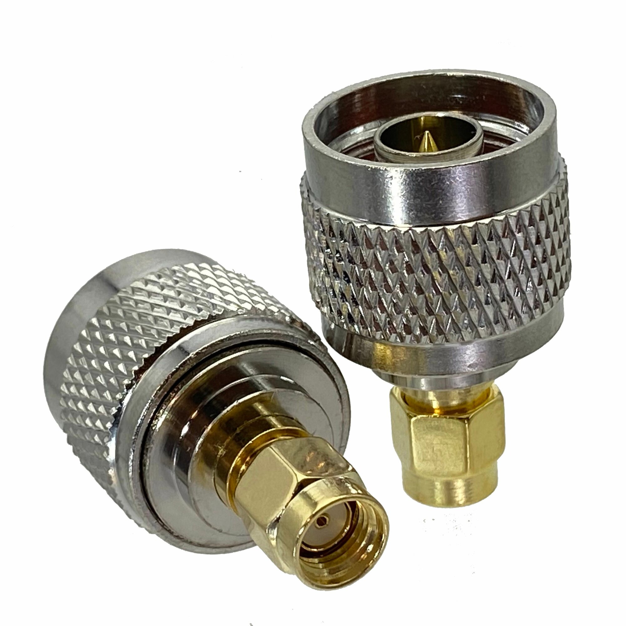 Переходник коаксиальный RPSMA/RP-SMA N-type (стандарт L16) (штекер/розетка) для радиоантенн и кабельных выводов (N to SMA адаптер)
