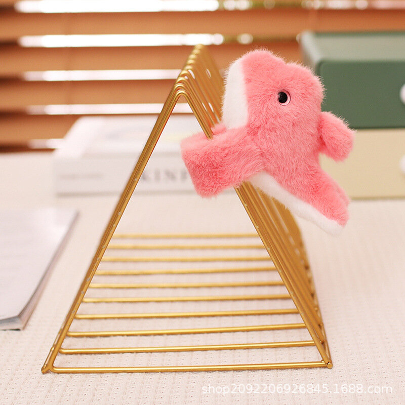 Красный дельфин мягкая игрушка-кольцо с евромехом 10-15 см морская тематика детская игрушка