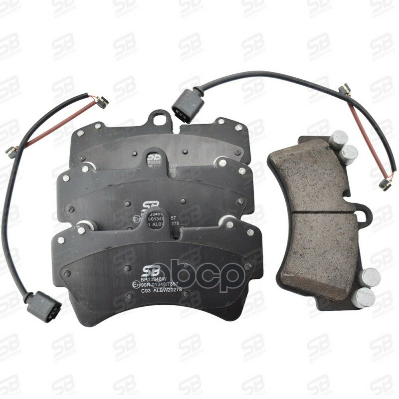 Колодки дисковые передние (с датчиком) AUDI Q7/PORSCHE Cayenne/VW Touareg 02-10 SB Nagamochi арт. BP33346W