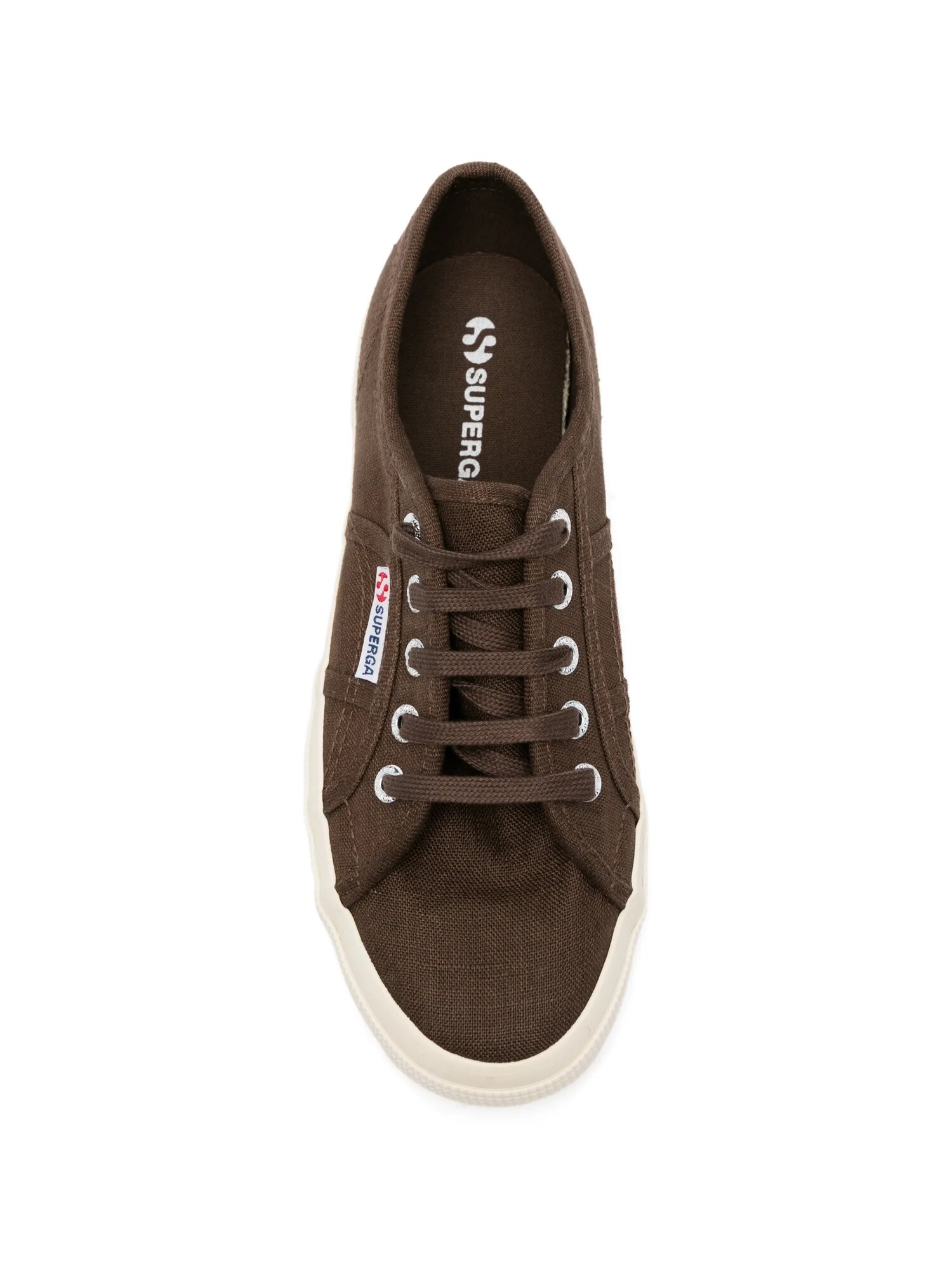 Кроссовки Superga 2750 Linen, размер 36, коричневый/серый/оранжевый — фото 1