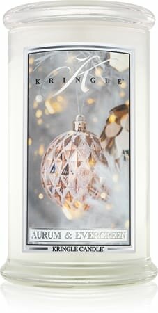 Свеча Kringle Candle Aurum & Evergreen, 624 г