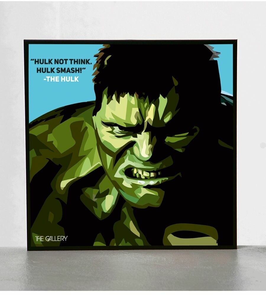 Картина постер Поп-арт Халк Марвел Marvel Комиксы Hulk