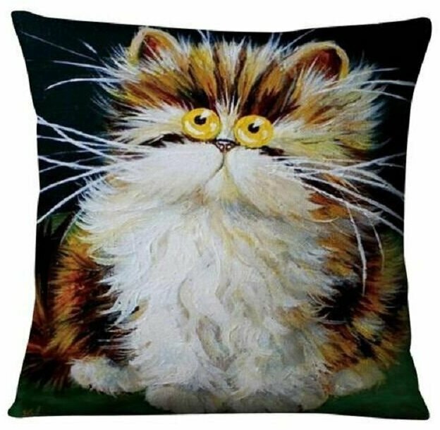 Чехол для подушки Котенок велюр 40х40