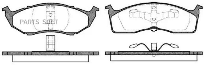 610 00 229311 ! колодки дисковые п Chrysler 300M 98>/Voyager 2.0i-2.5TD 95> Remsa арт. 061000