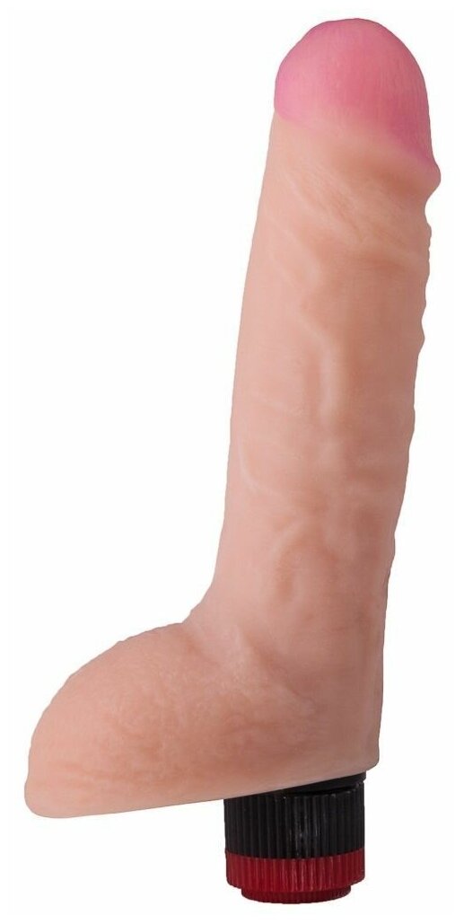 Реалистичный вибратор среднего размера - 19 см.