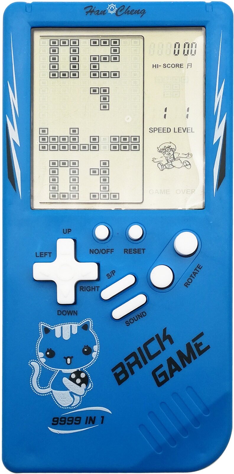 Классический портативный ретро Тетрис MyPads игровая приставка встроенных игр 23 игра нашего детства (Синий)