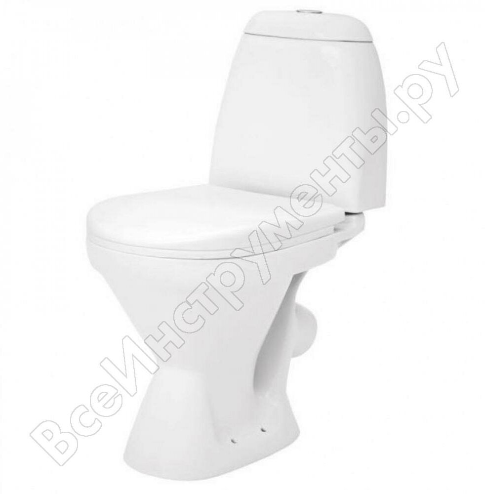 Унитаз-компакт Santek Римини косой выпуск, 2 режима, сиденье DP 1WH302130 441394 надежной конструкции