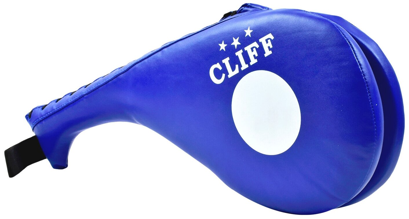 Двойная тренировочная лапа ULI-6013, синяя, искусственная кожа, 40х20х5 см.