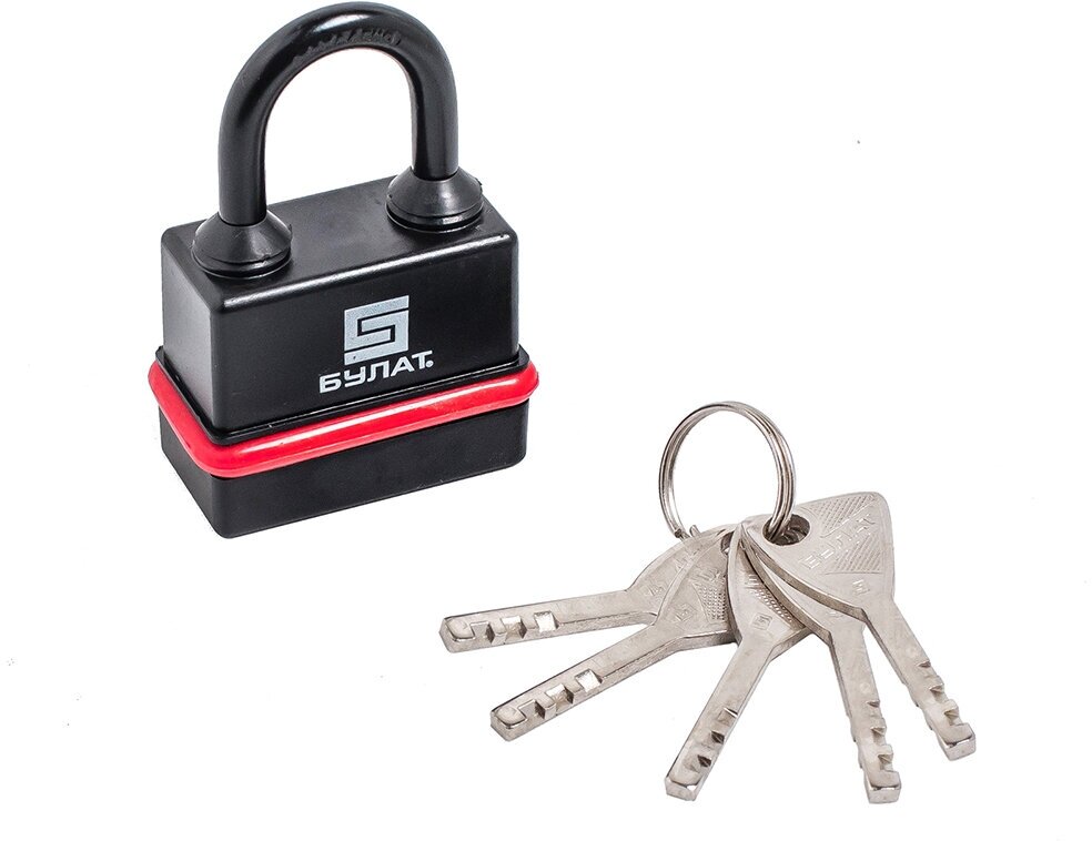 Замок навесной всепогодный "Булат" ВС 3-Н55, d 8 мм, 5 ключей