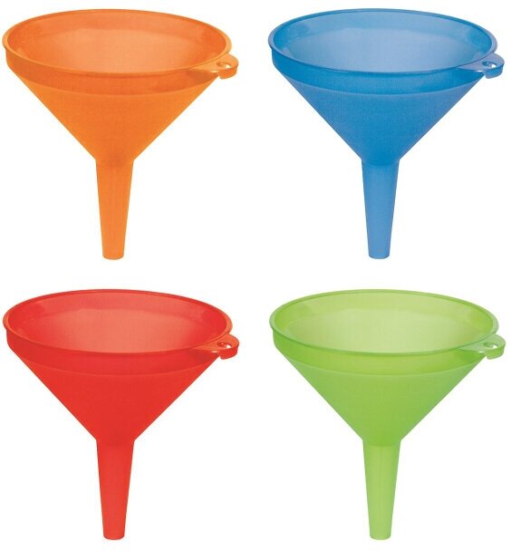 COSMOPLAST Воронка пластиковая 12/2/1,2 см из пластика цвет в ассортименте 1 шт