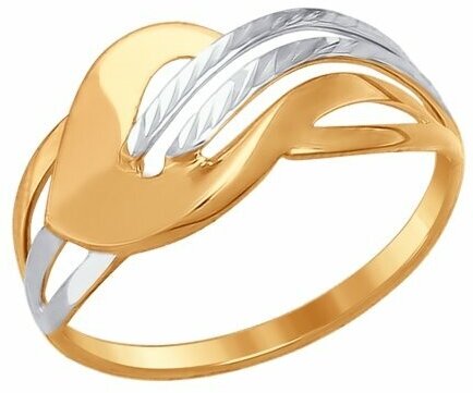 Кольцо, красное золото, 585 проба